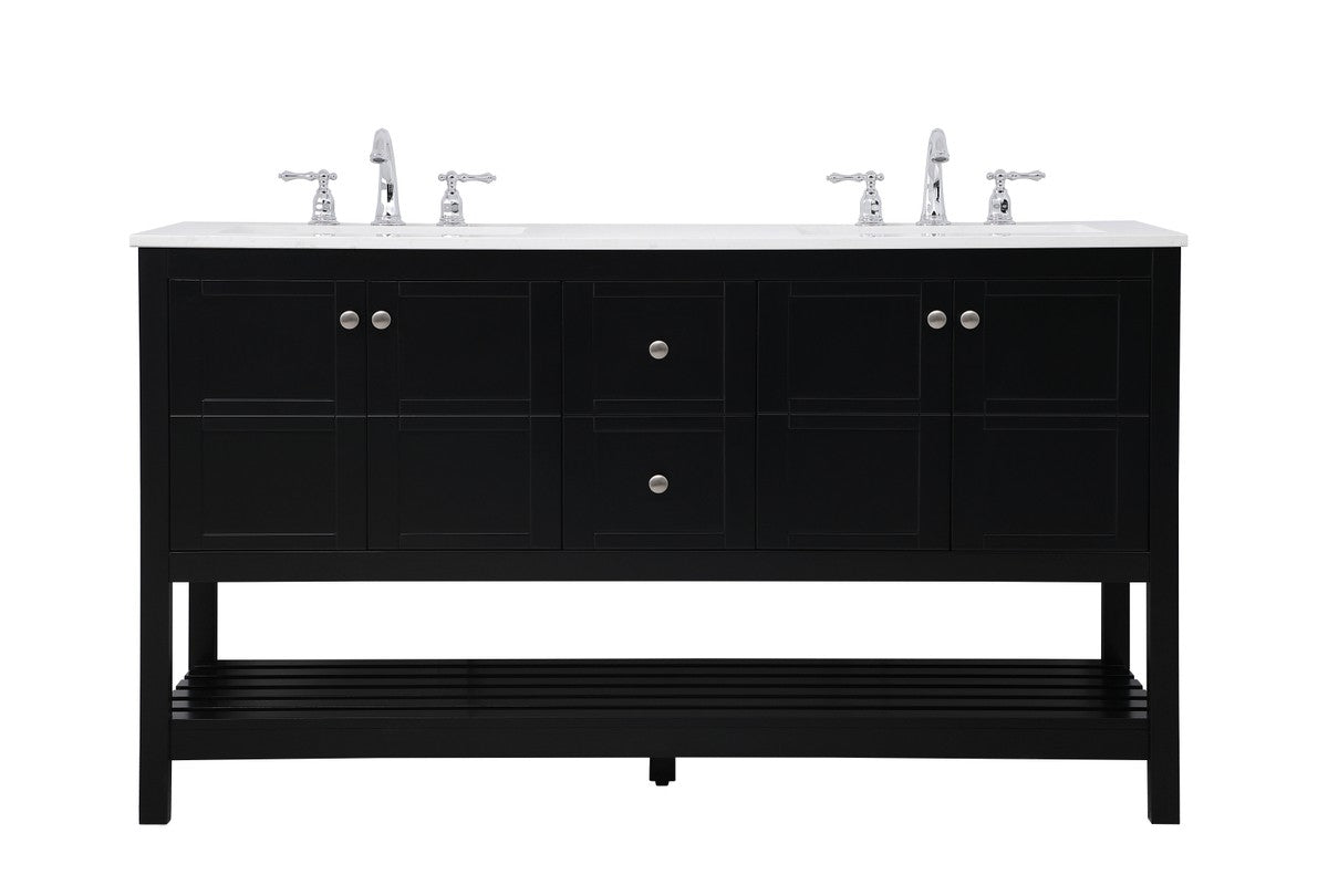 Elegant Lighting - VF16460DBK - Single Bathroom Vanity - Theo - Black ...