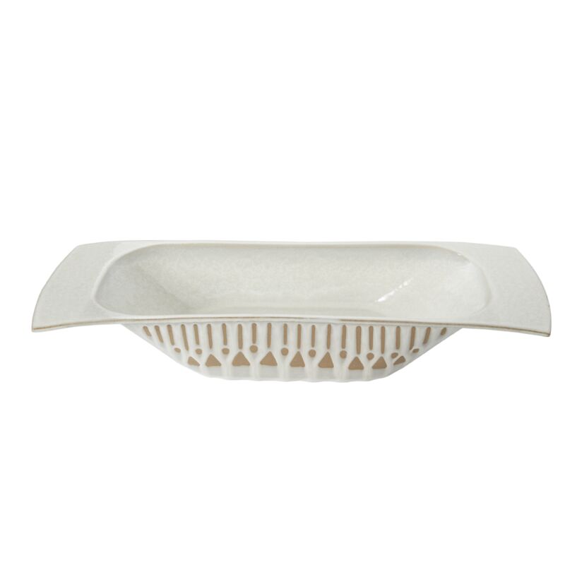 Design Shop Off-White Osher Bowl, 26" X 4". – Design Shop By Shell