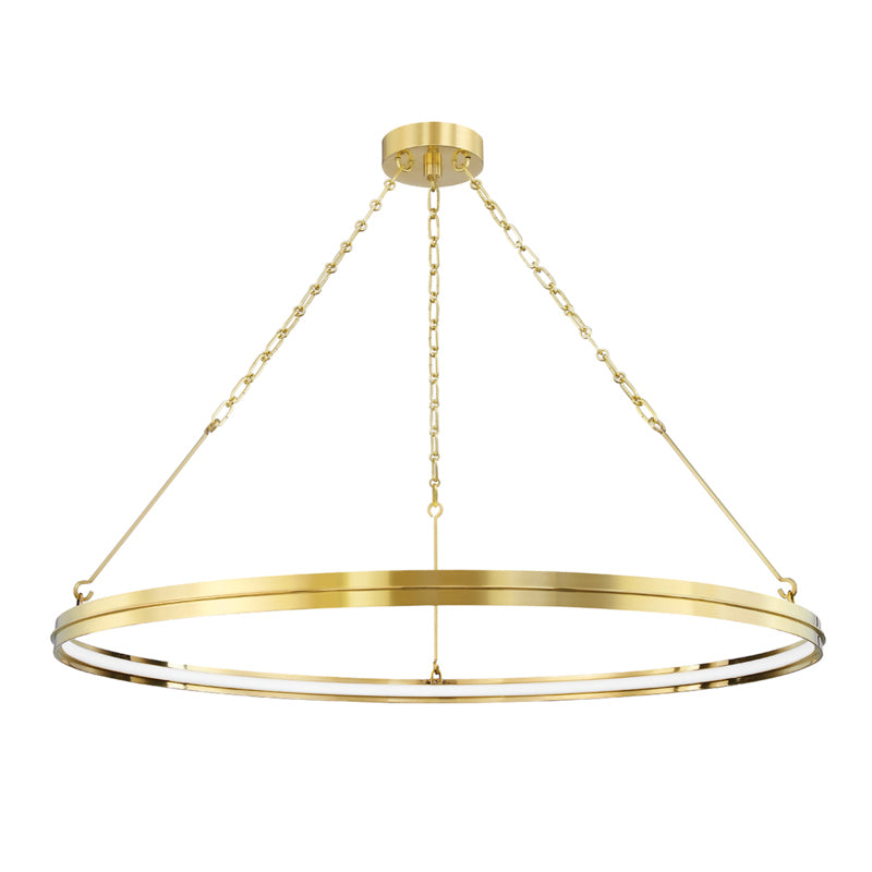 Hudson Valley - 7142-AGB - LED Chandelier - Rosendale - Aged Brass ...