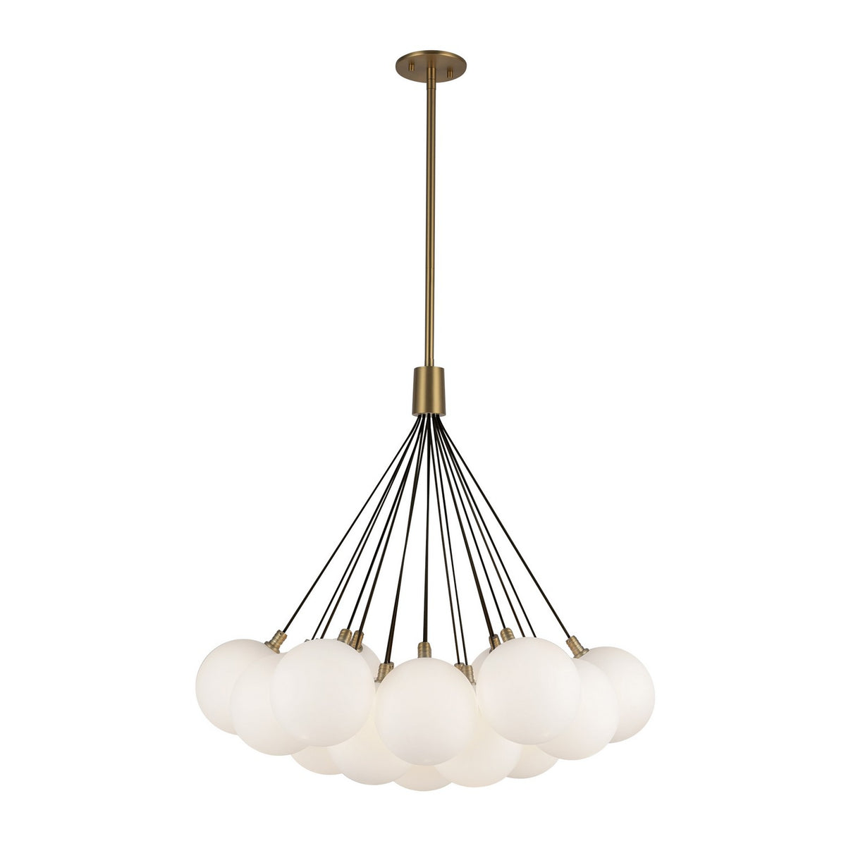 Kuzco Lighting - CH3128-BG/OP - LED Chandelier - Bolla - Brushed Gold ...