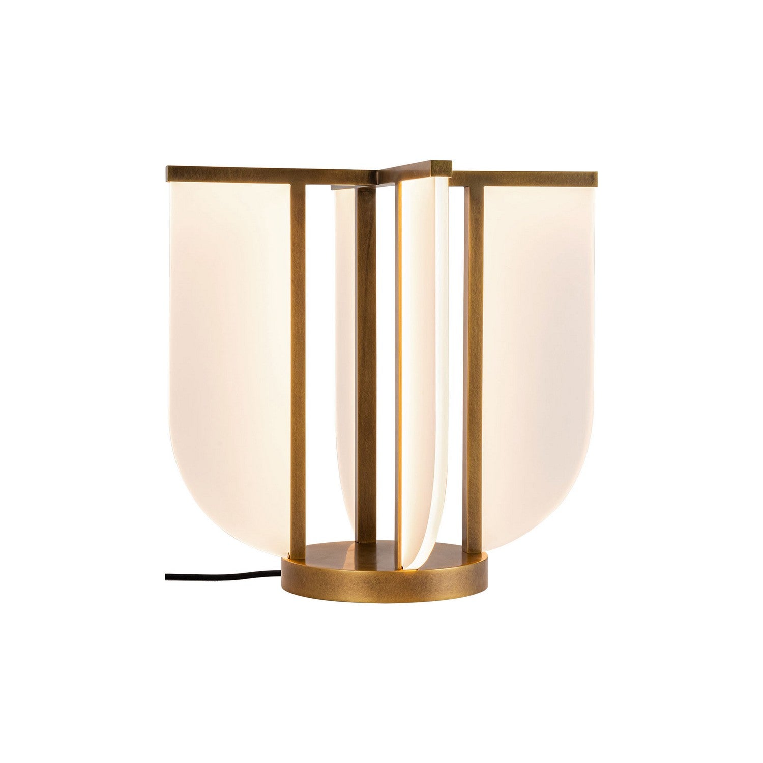 Alora - TL336815VB - LED Table Lamp - Anders - Vintage Brass – Design ...