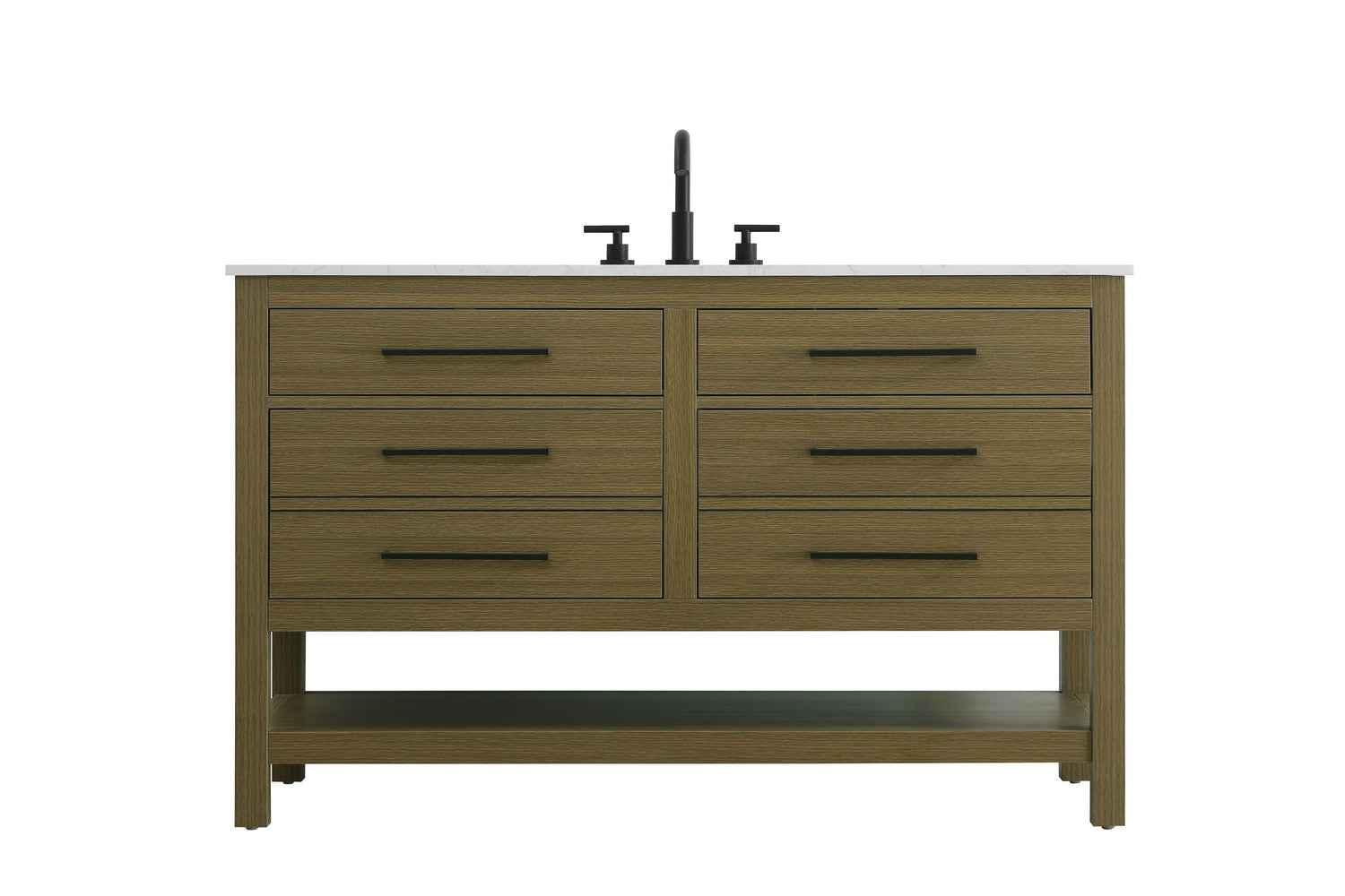 Elegant Lighting - VF60554MCB - Bathroom Vanity - Karson - Chestnut ...
