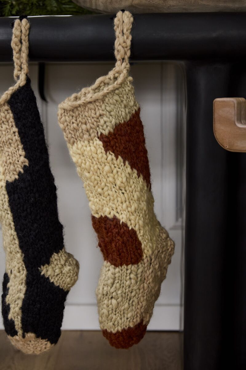 Design Shop Brown Quiet Night Stocking, 6" X 19". – Design Shop By Shell