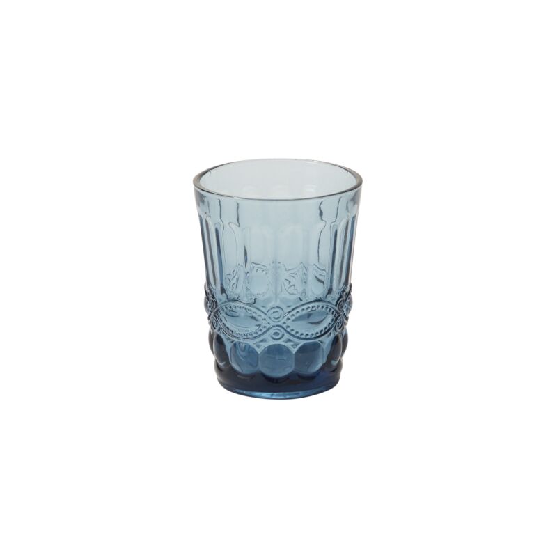 Design Shop Blue Momento Drinkware, 3" X 3.75", Set of 4. – Design Shop ...