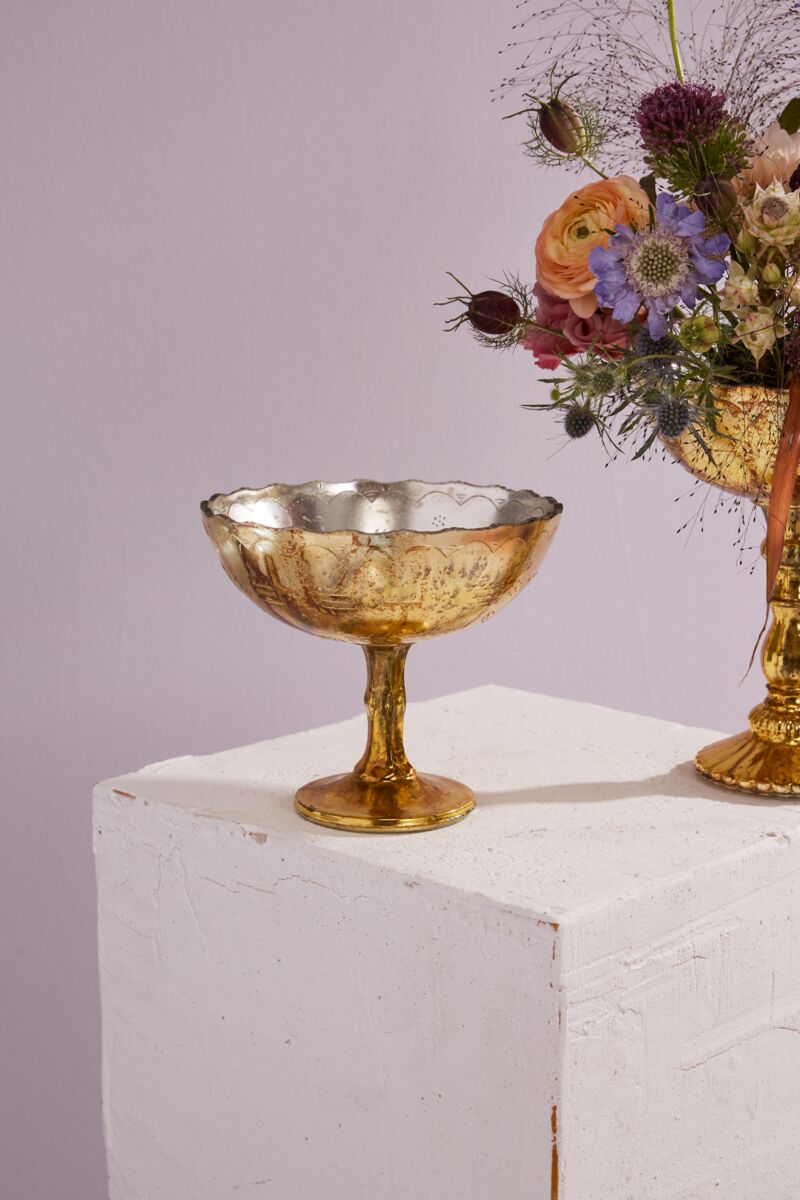Design Shop Gold Desiray Compote Compote, 8" X 7" – Design Shop By Shell