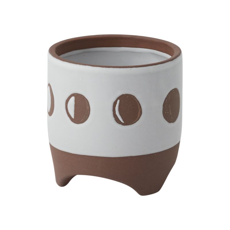 Design Shop Terracotta Solar Footed Pot, 3.5" X 3.5". – Design Shop By ...