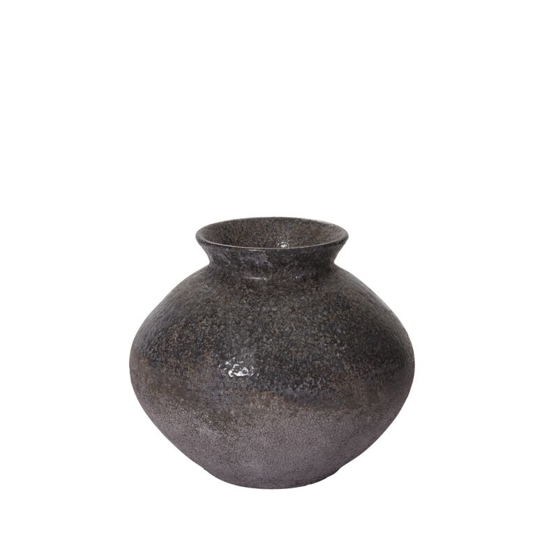 Design Shop Dark-Grey Kypros Pot, 9.5" X 8.25" – Design Shop By Shell