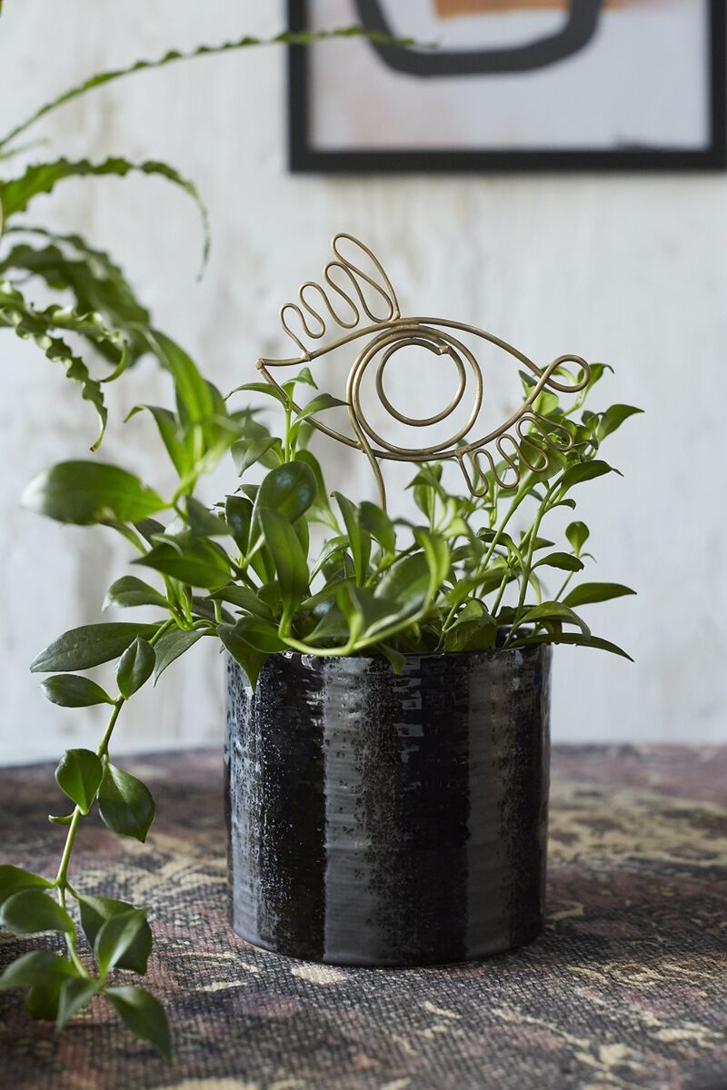 Design Shop Gold Eden Plant Stick Eye, 6.25" X 17.25". – Design Shop By ...