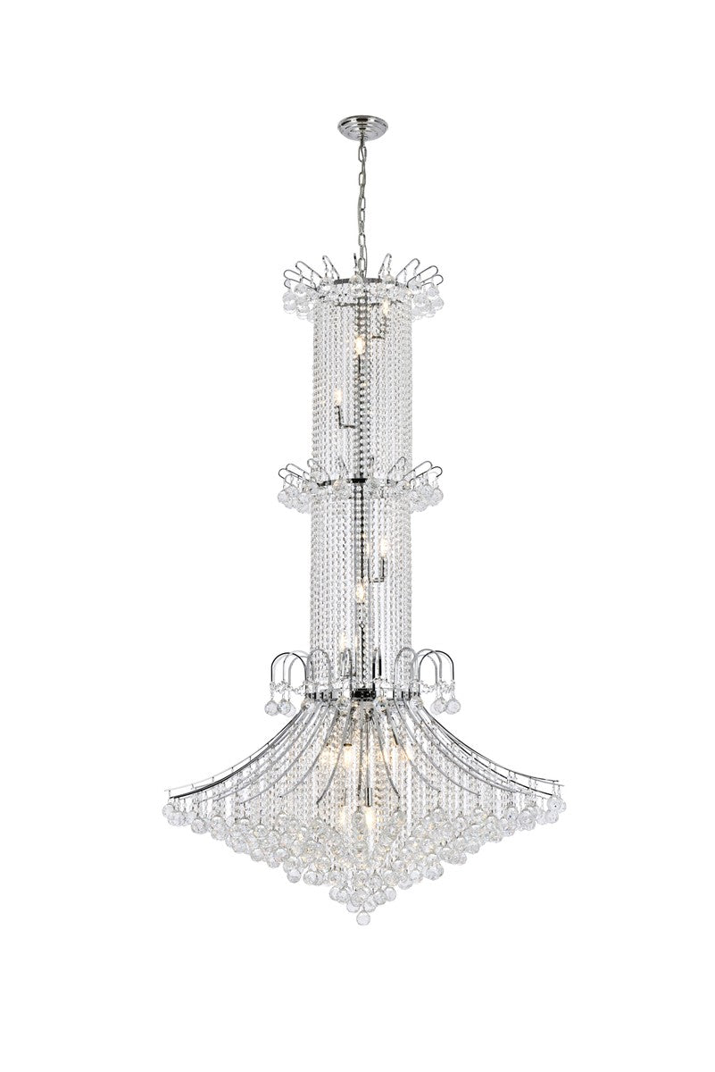 Elegant Lighting - V8008G44C/RC - 20 Light Chandelier - Toureg - Chrome ...