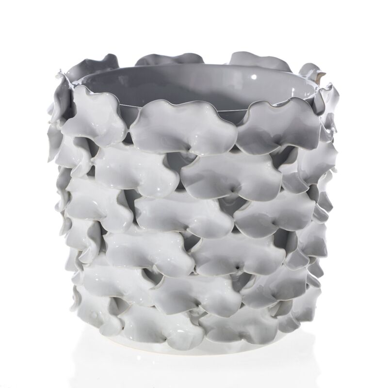 Design Shop White Mandy Pot and Vase, 6.5" X 6.75". – Design Shop By Shell