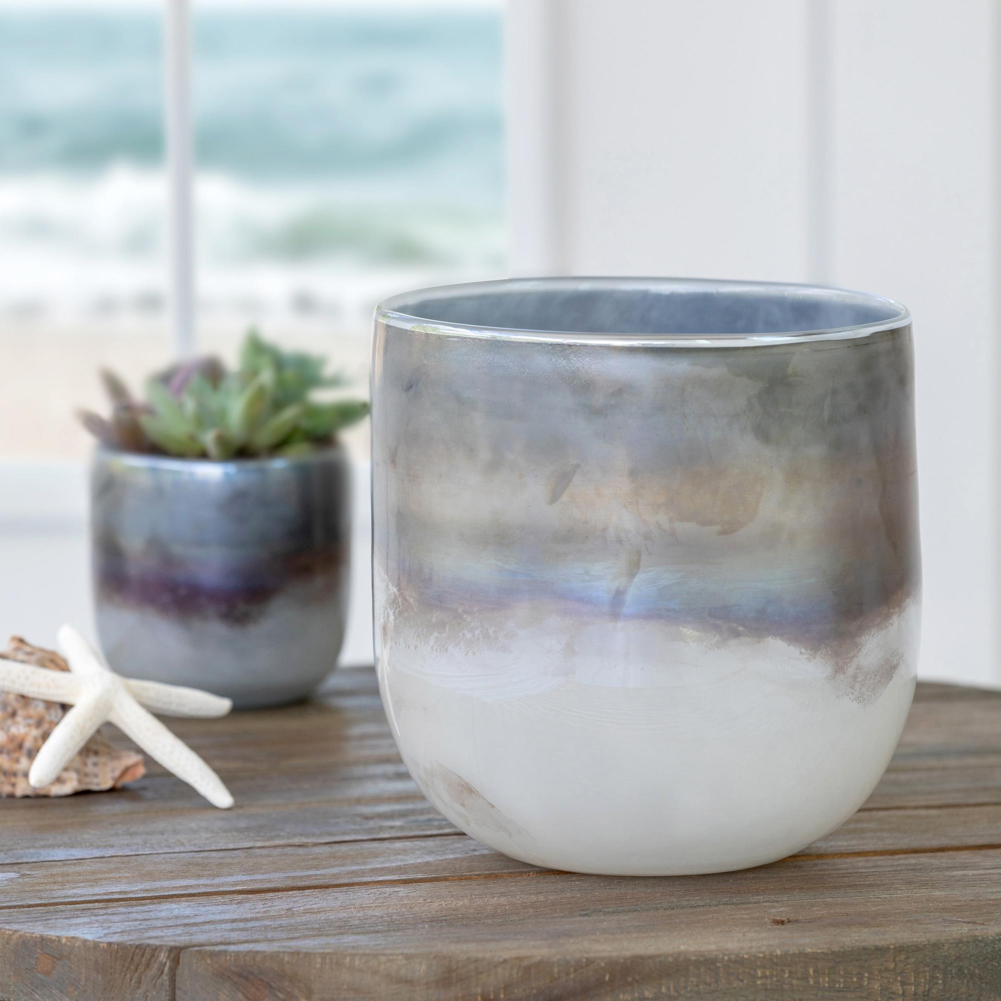 Design Shop Small Nerida Pearlized Glass Vase – Design Shop By Shell