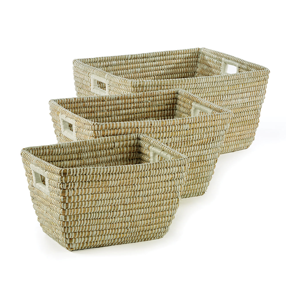 Design Shop Rivergrass Rectangular Baskets, Set Of 3 – Design Shop By Shell