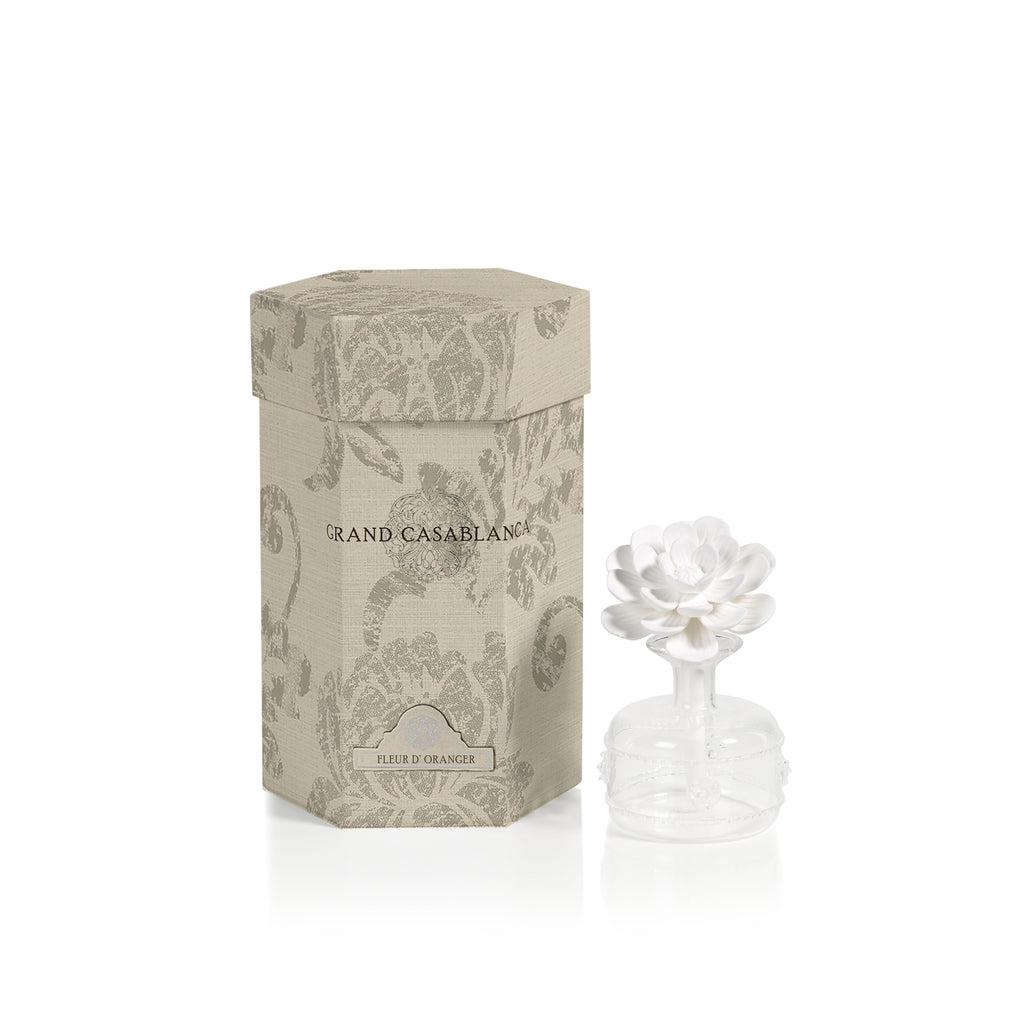 Zodax Mini Grand Casablanca Porcelain Diffuser, Fleur d' Oranger ...