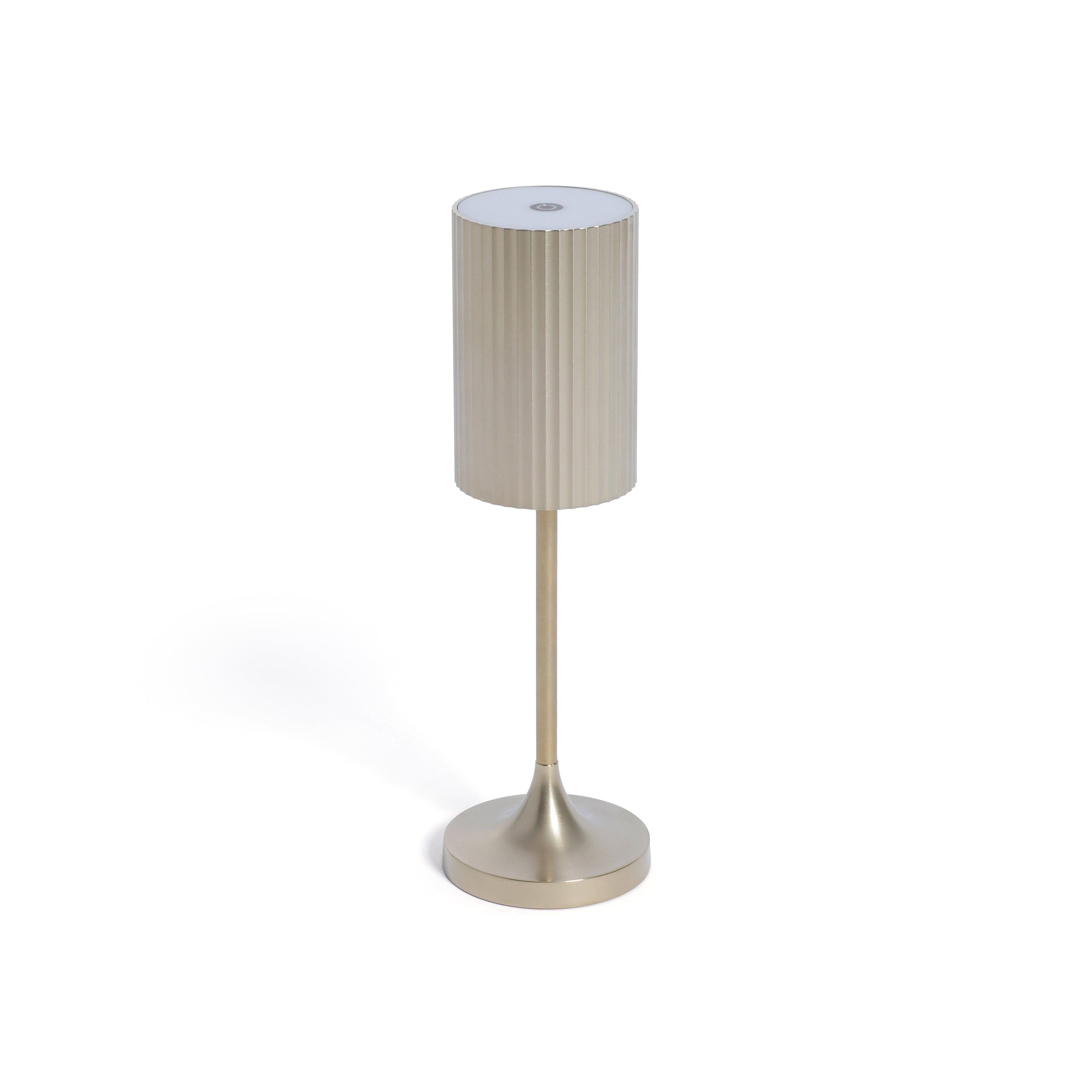 Zodax Gold Rechargeable Table Light, Reed – Design Shop By Shell