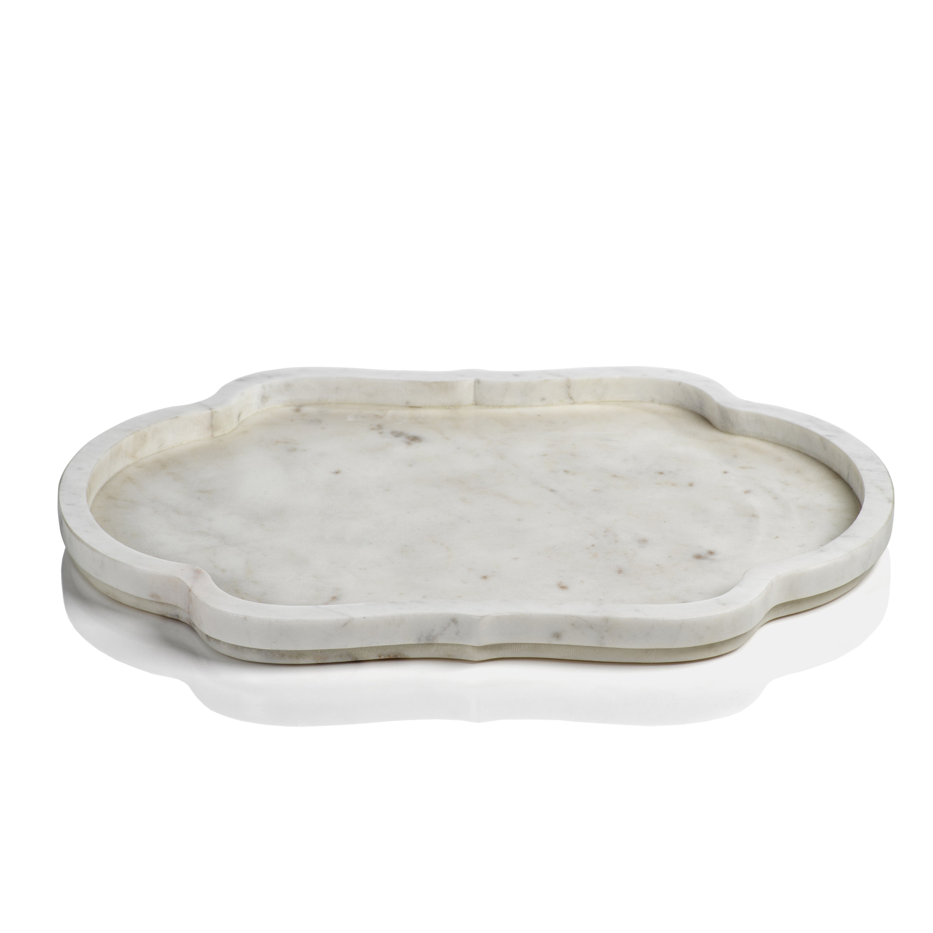 Zodax Primo White Marble Decorative Tray, Large – Design Shop By Shell