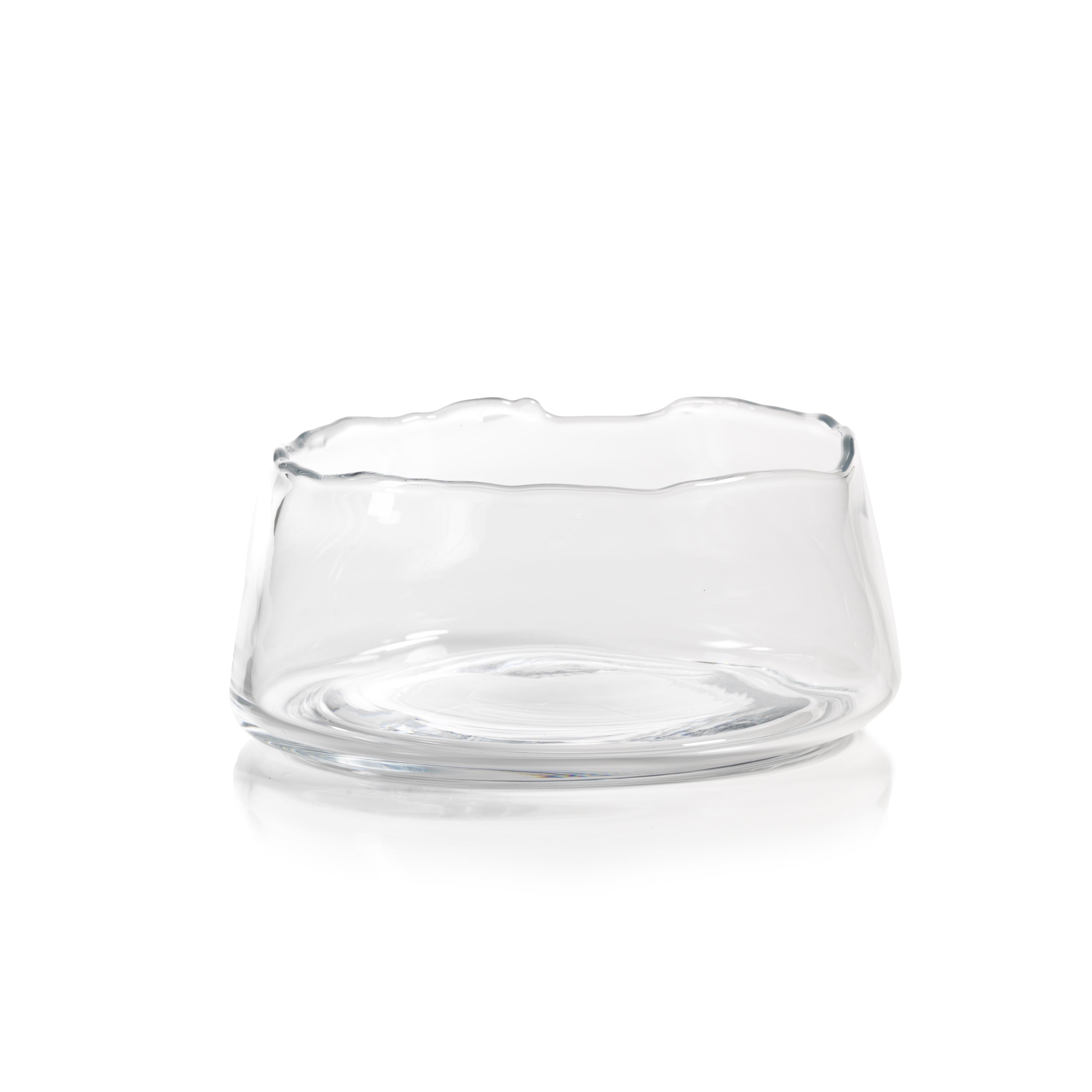 Zodax 12-Inch Wide Manarola Clear Glass Bowl – Design Shop By Shell